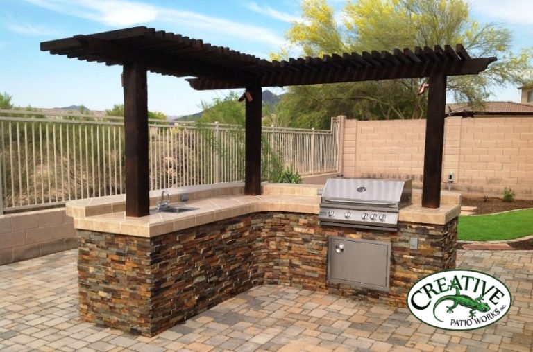 Trellis built on BBQ 1